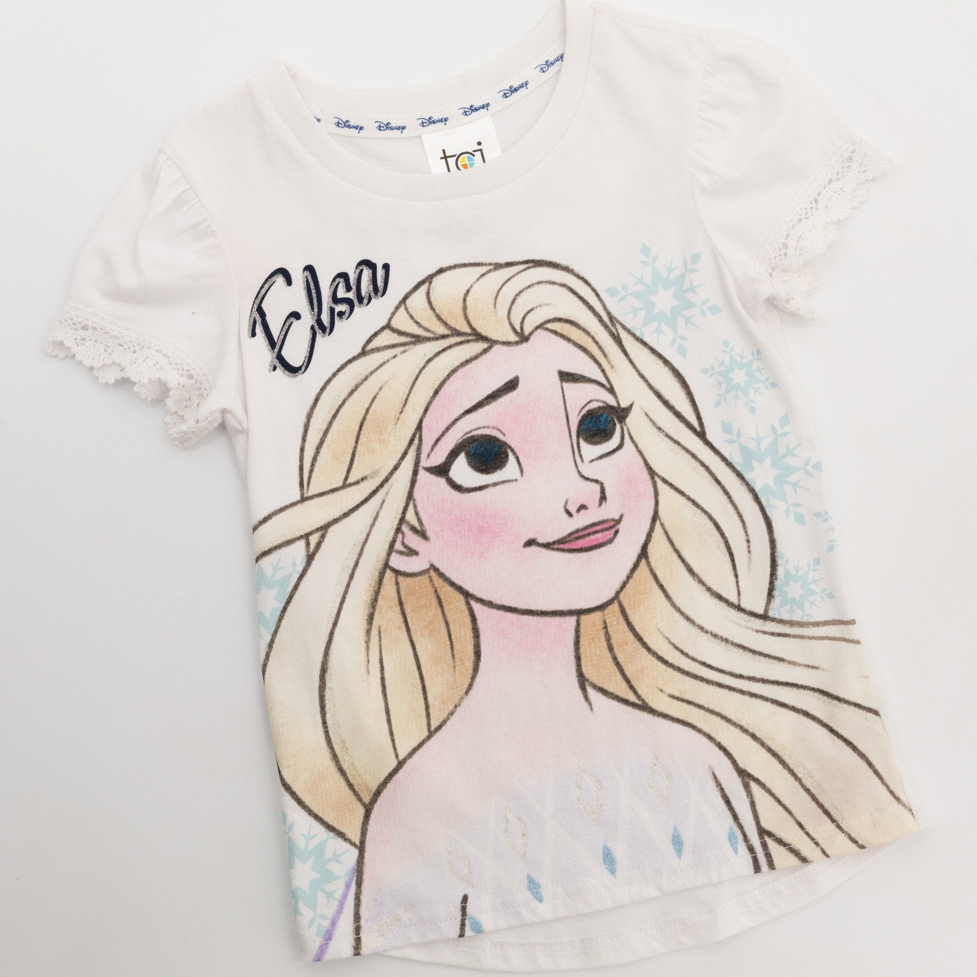 Pre-Girls Frozen Basic Tee - White – Edgars
