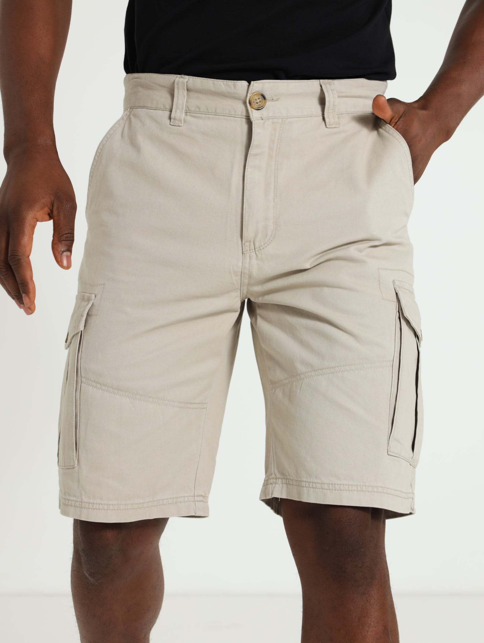 Basic Cargo Shorts - Stone – Edgars