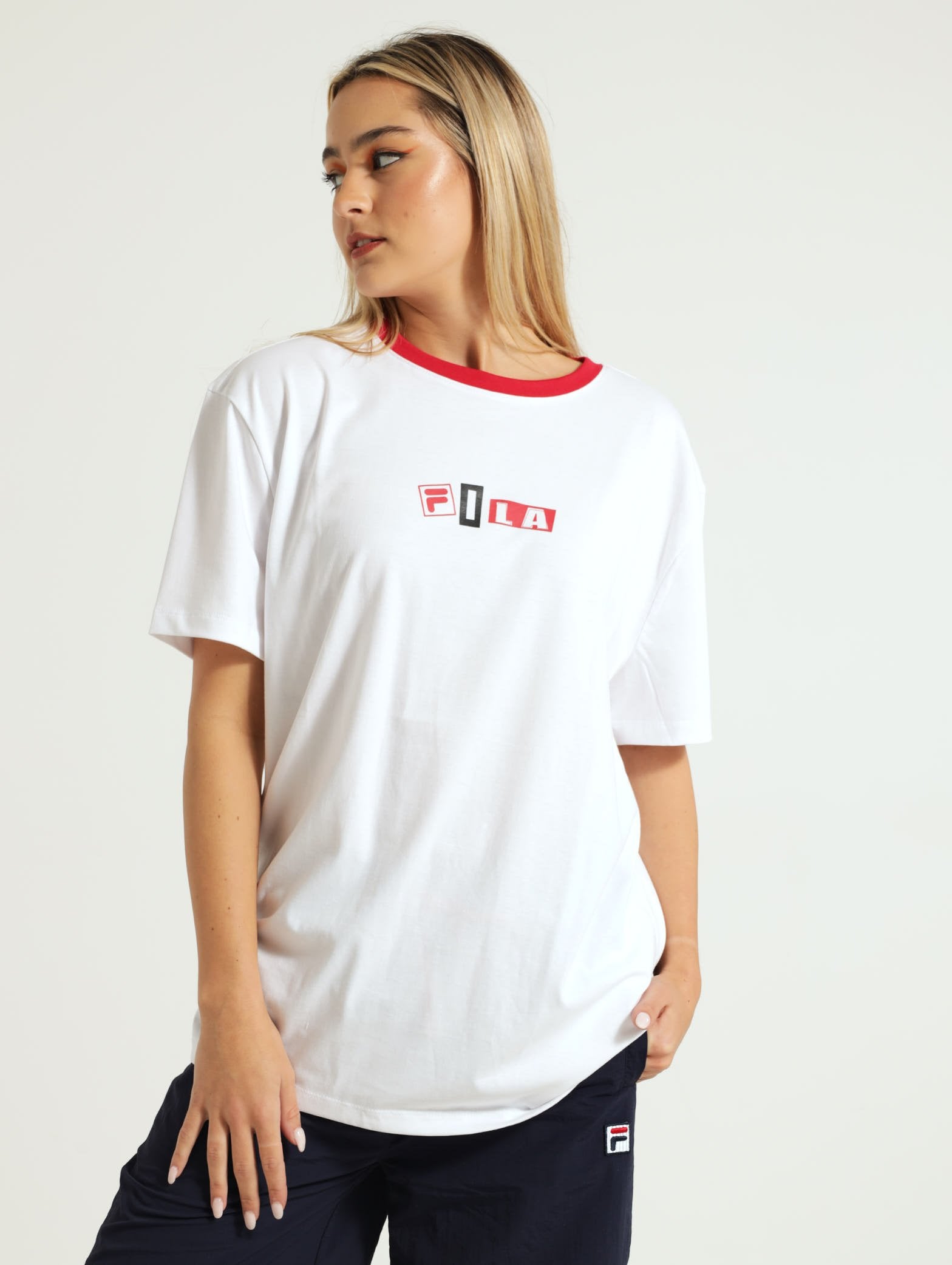 Kiara Oversized Tee - White – Edgars