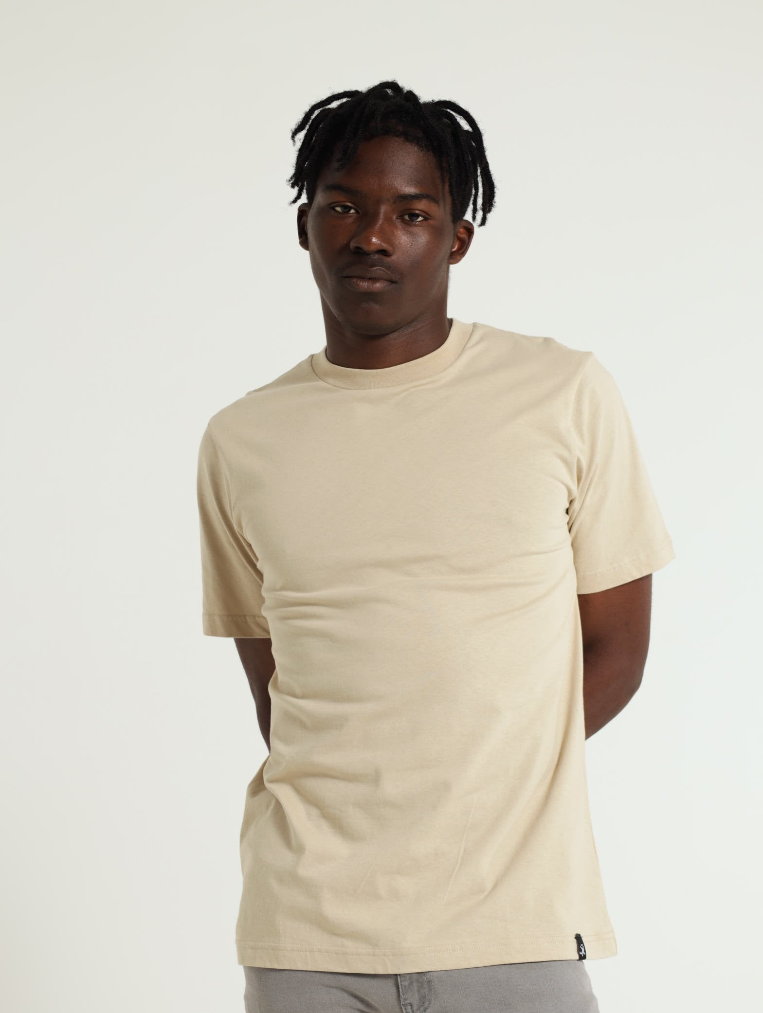 Basic Plain Tee - Light Stone – Edgars