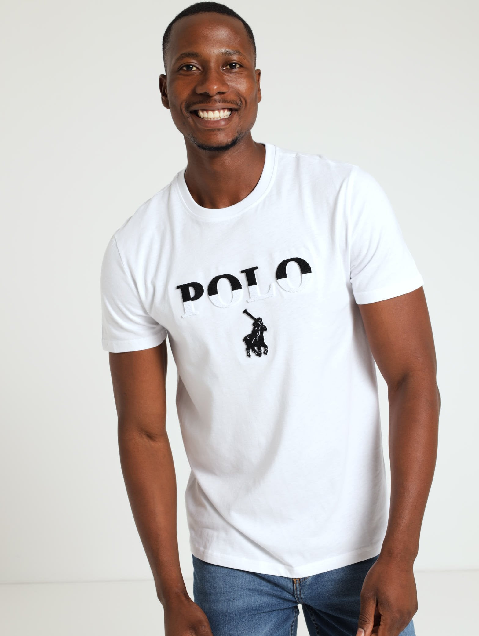 Alex Logo Print Tee - White – Edgars