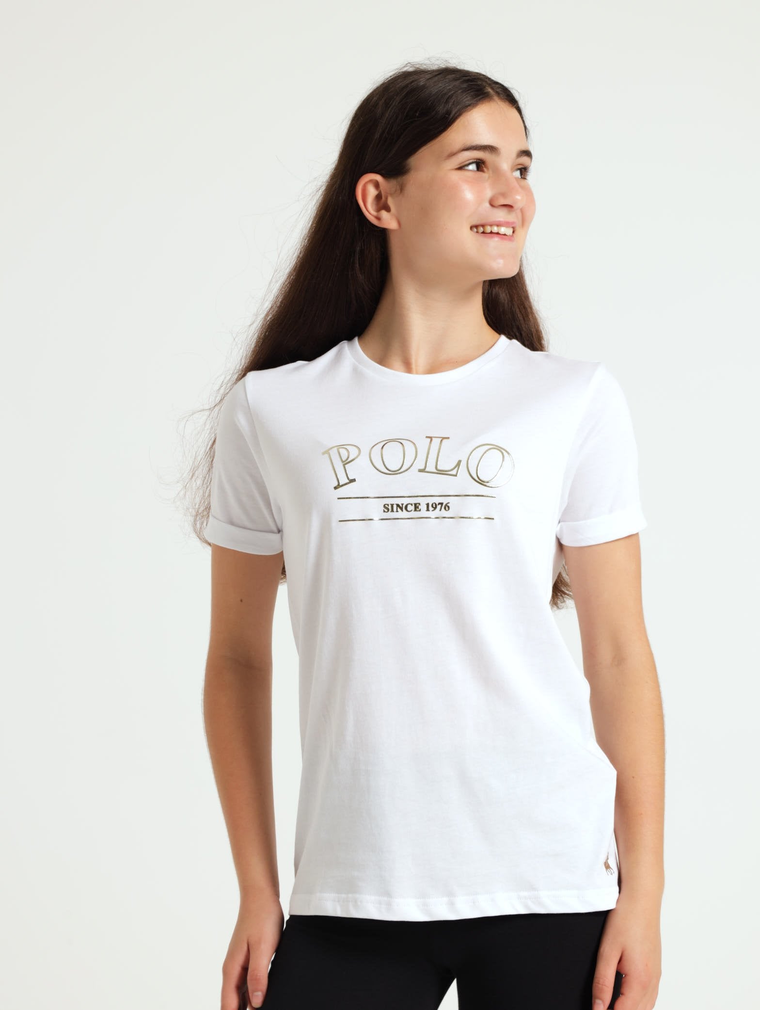 Girls Paige Print Tee - White – Edgars