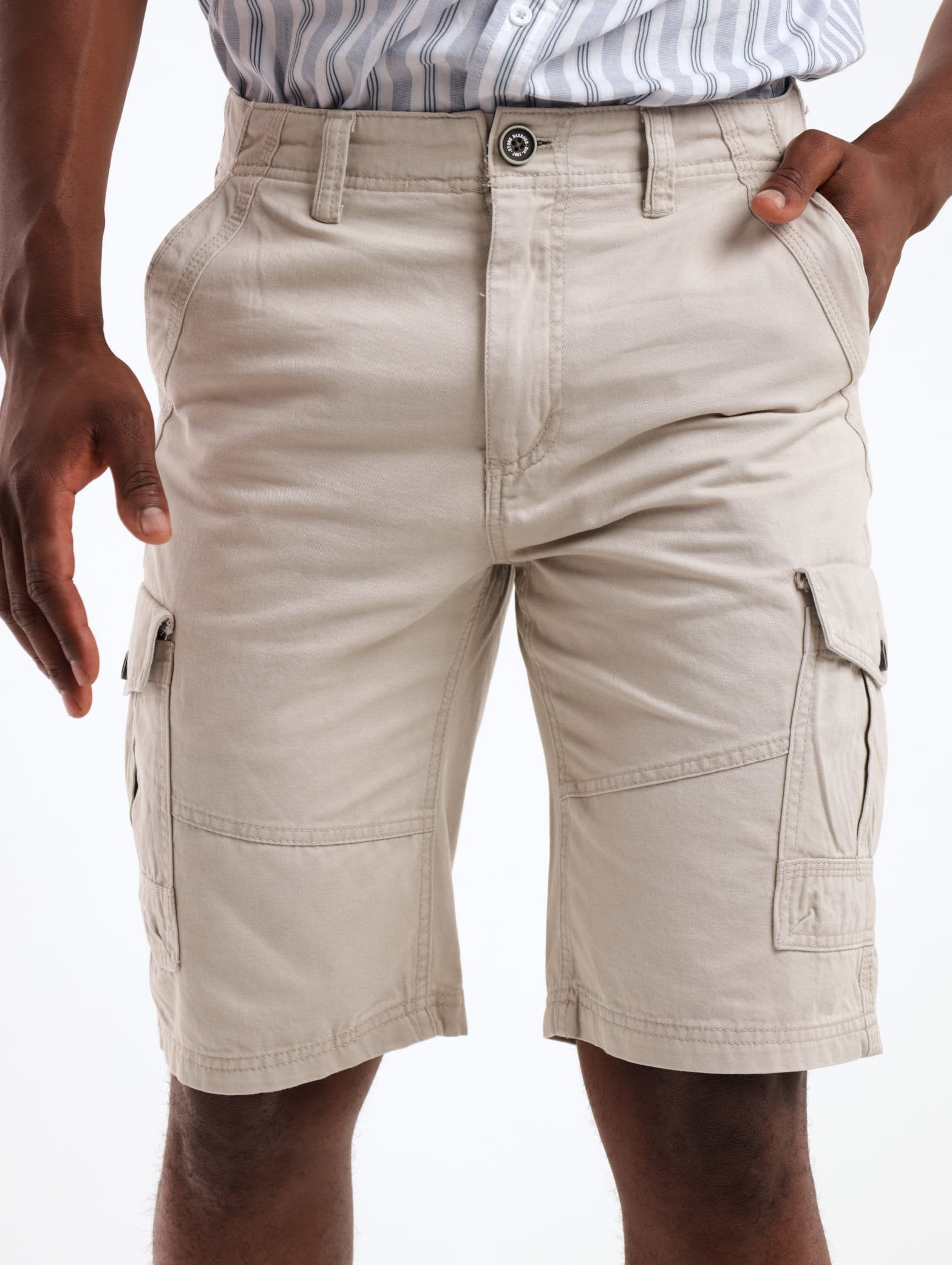 Men's Plain Cargo Walkshort - Stone – Edgars