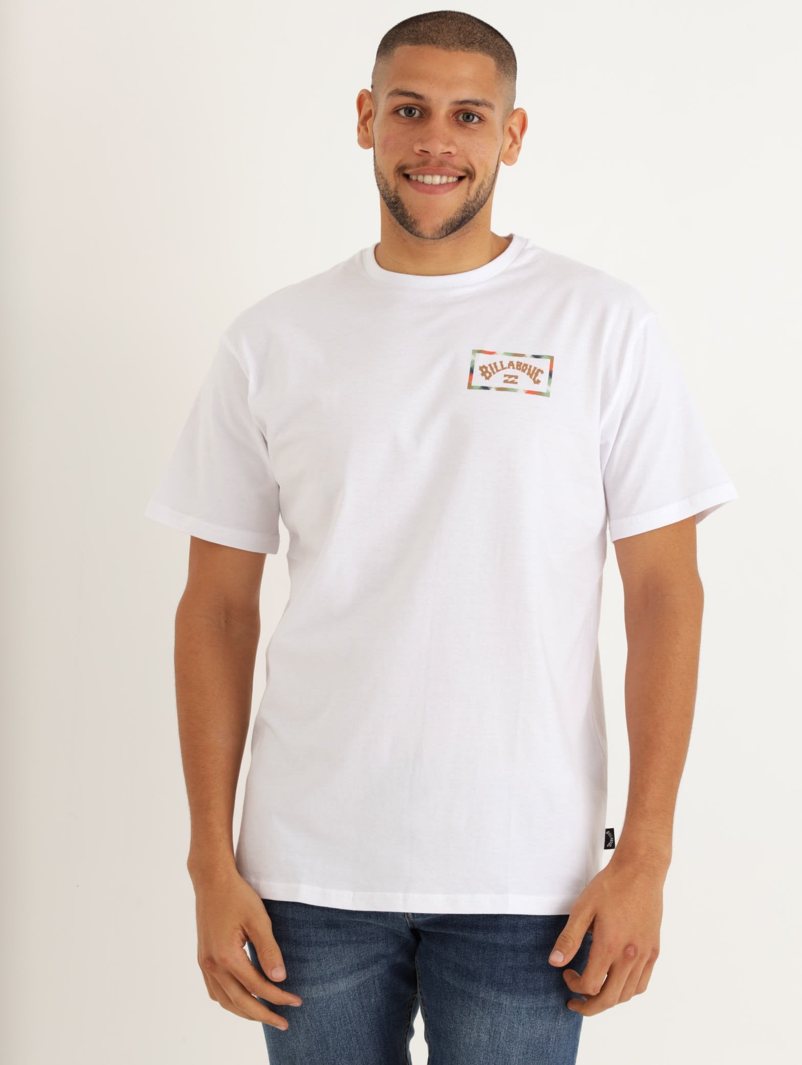 Mens Men's A/Div Arch Short Sleeve Tee - White – Edgars