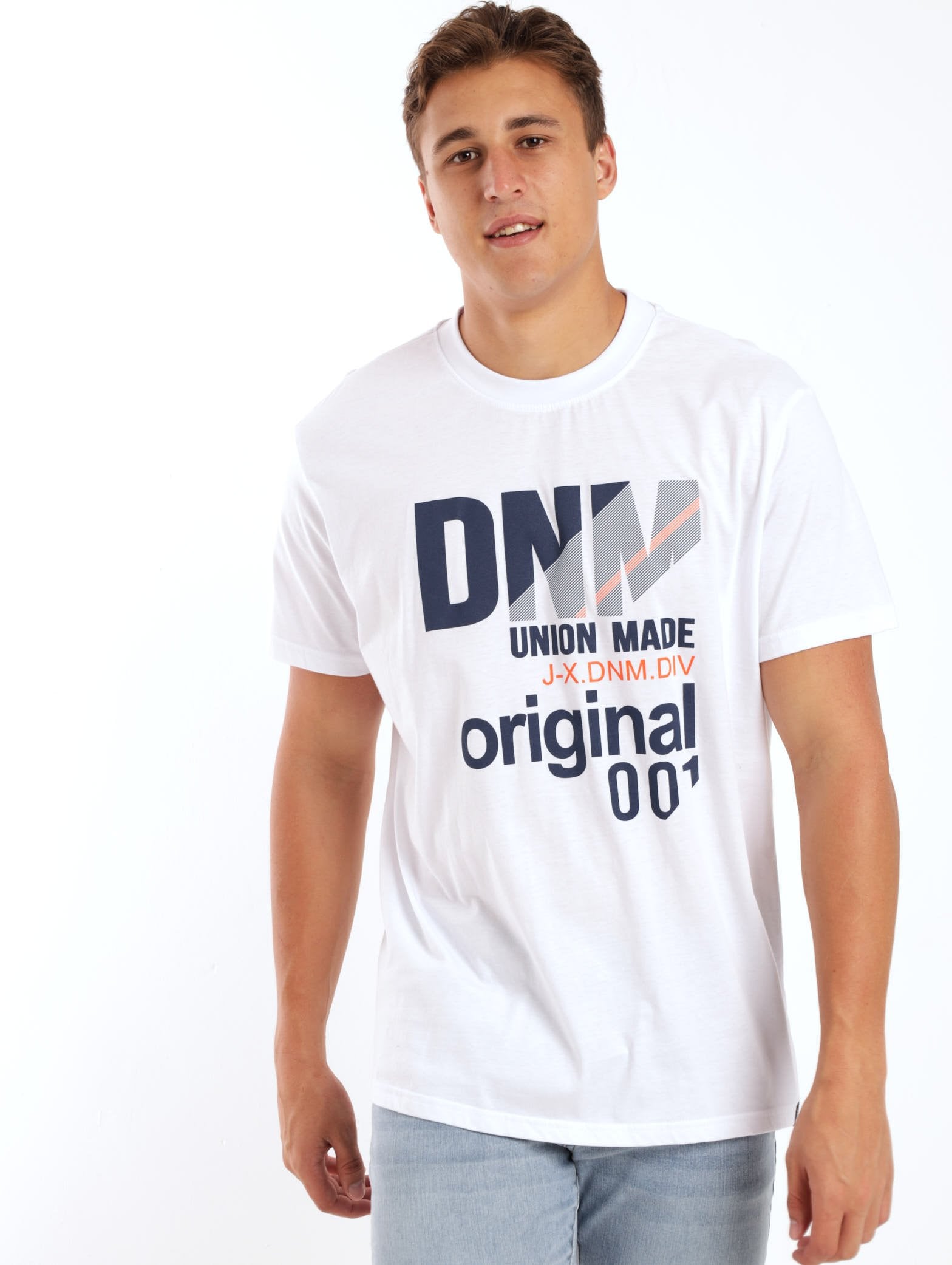 Men's Denim Tee - White – Edgars