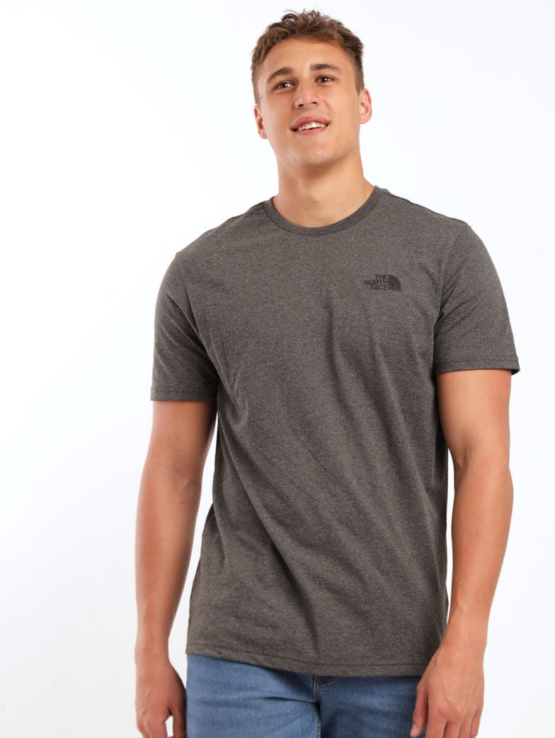 Men's Short Sleeve Simple Dome Tee - Grey Melange – Edgars