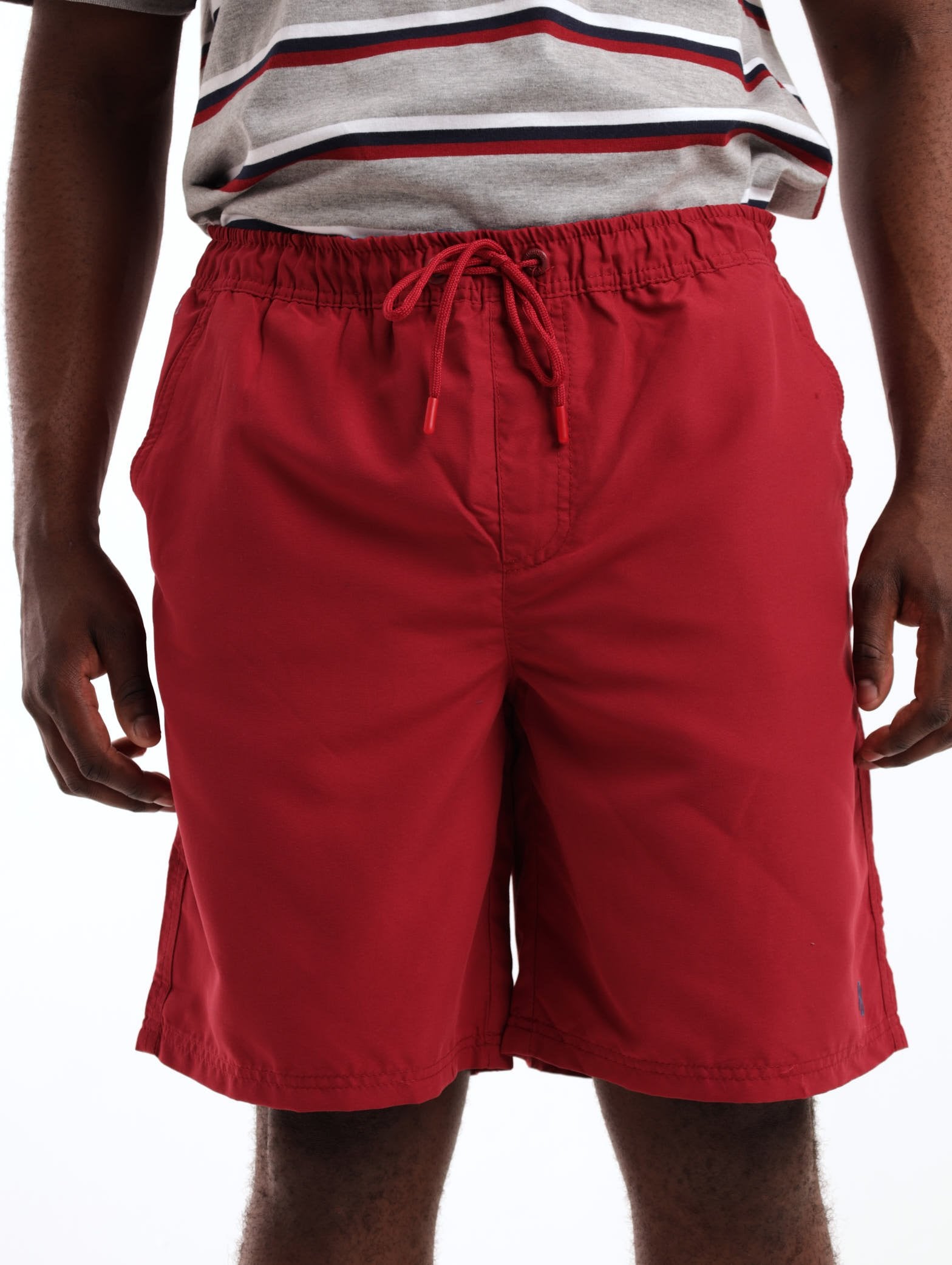 Men's Basic Colour Swim Short - Deep Red – Edgars