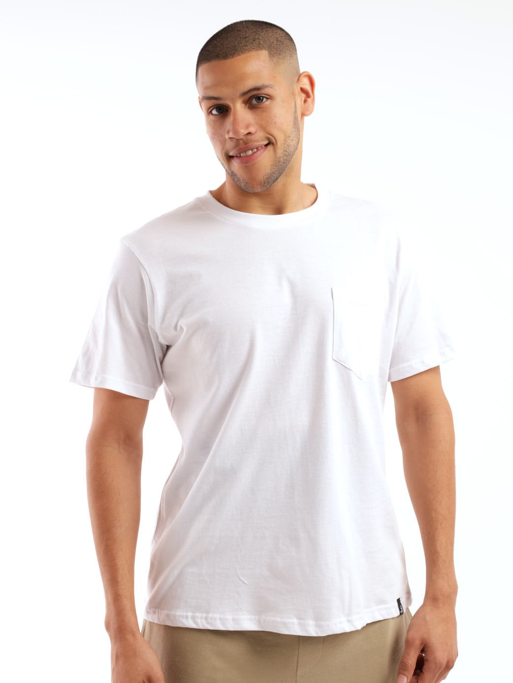 Men's Plain Pocket Tee - White – Edgars