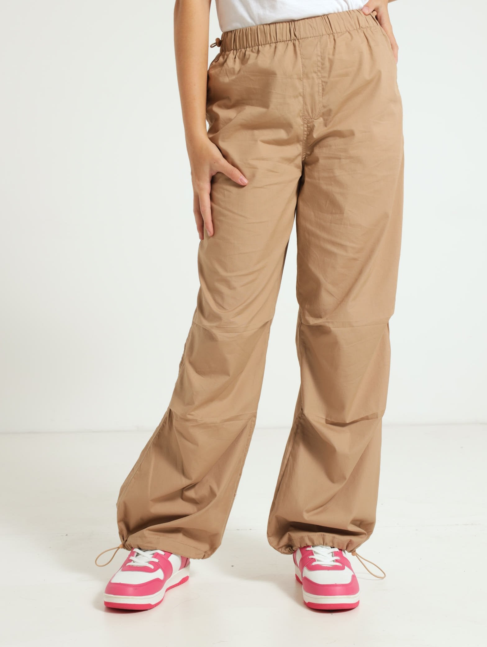 Girls Parachute Pants - Tan – Edgars