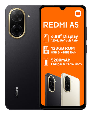 Redmi A5 128GB Box Deal Black Cellphone – Edgars