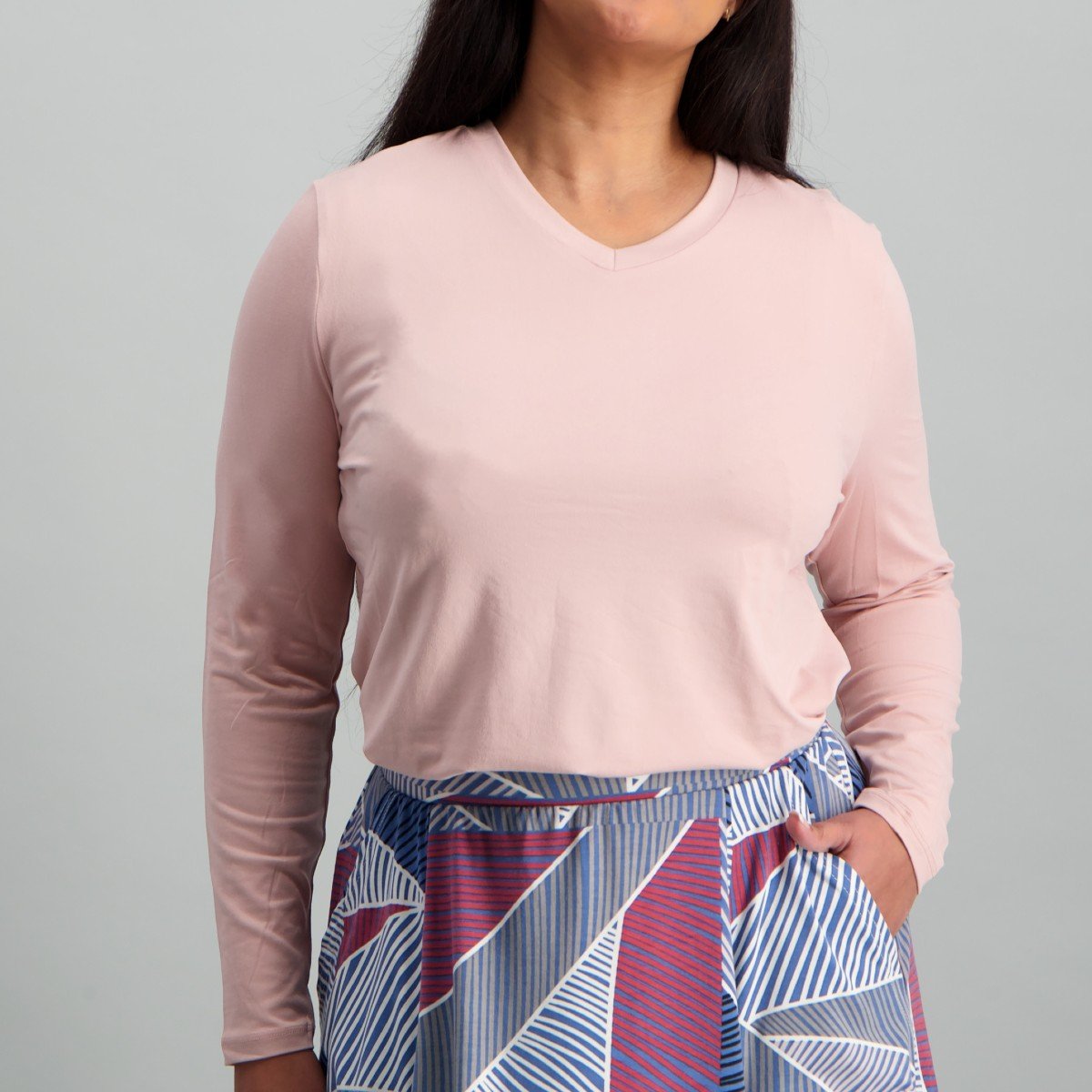 Ladies-Long Sleeve Basic Styled T-Shirt – Edgars