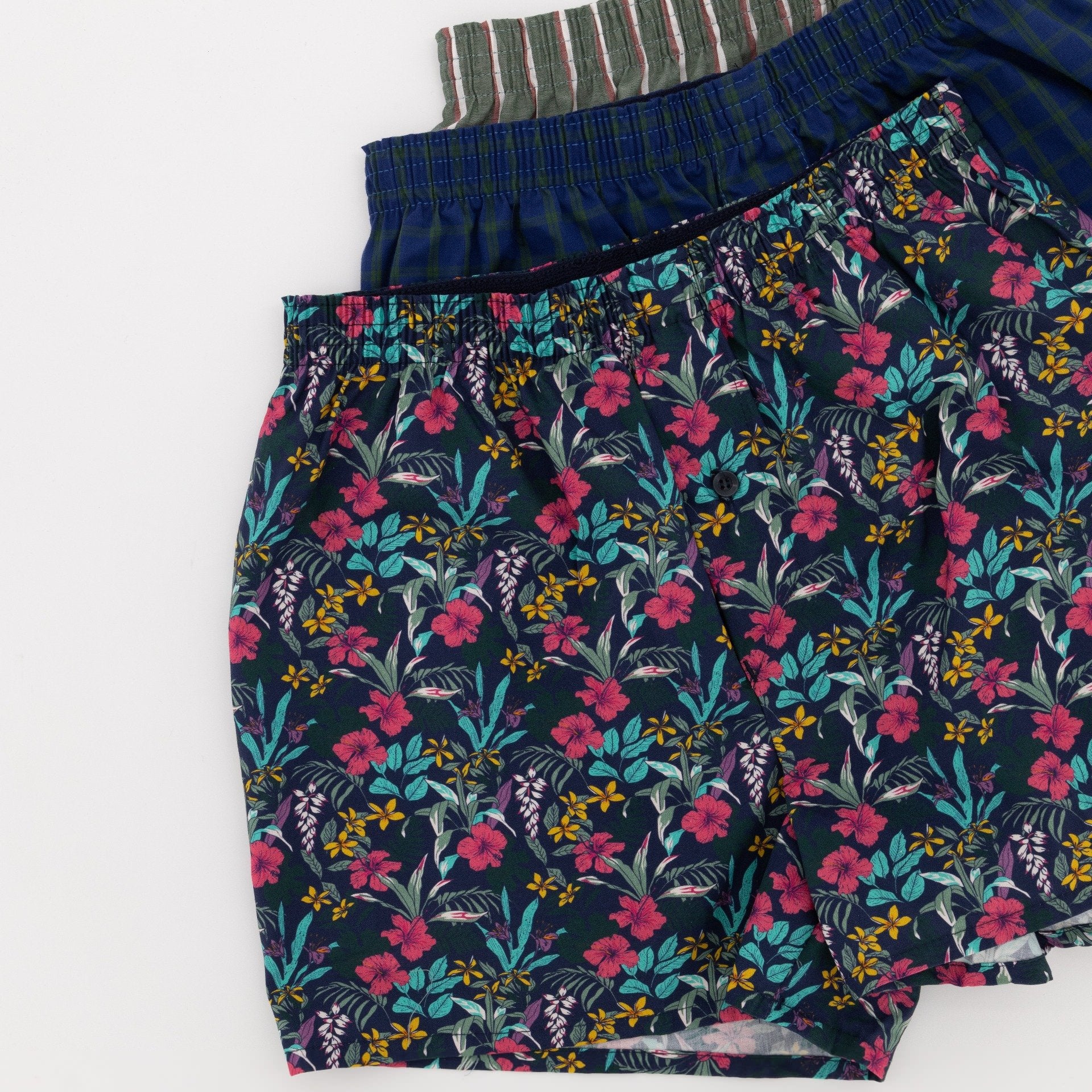 Men's 3 Pack Floral Boxer - Navy – Edgars