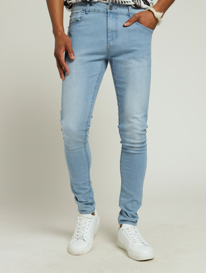 Super Skinny Basic Denim Jean - Light Blue – Edgars