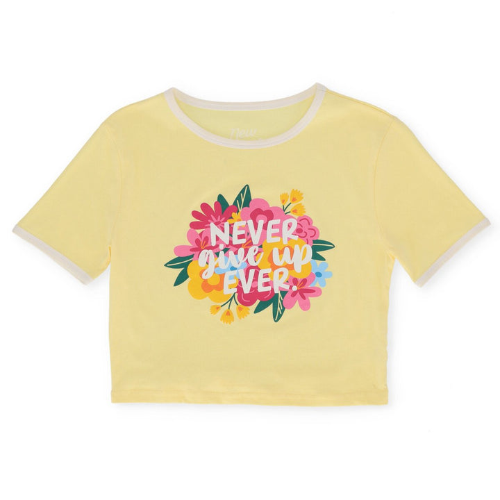 Girls Never Give Ringer Top - Yellow – Edgars