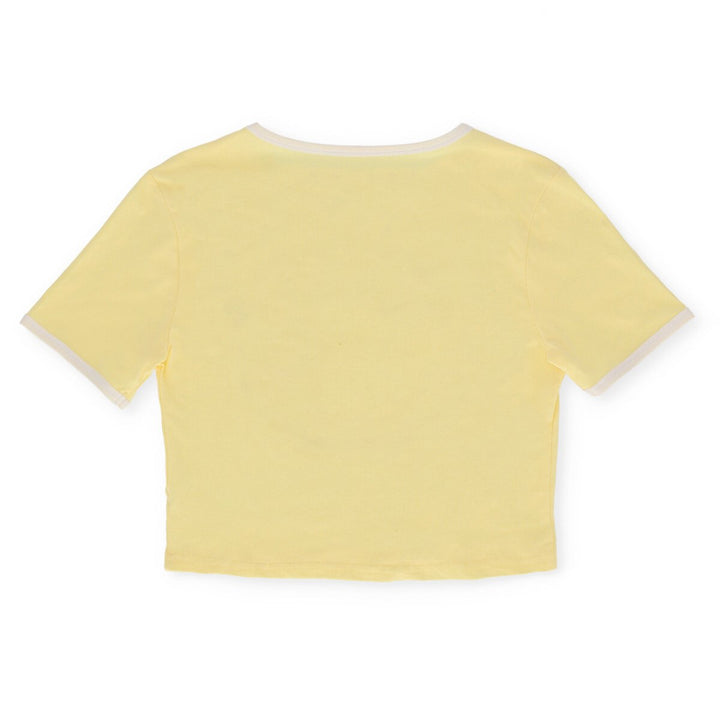 Girls Never Give Ringer Top - Yellow – Edgars