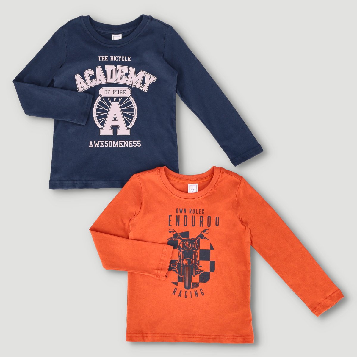 Boys 2 Pack Long Sleeve Tee - RustTops & T-Shirts – Edgars