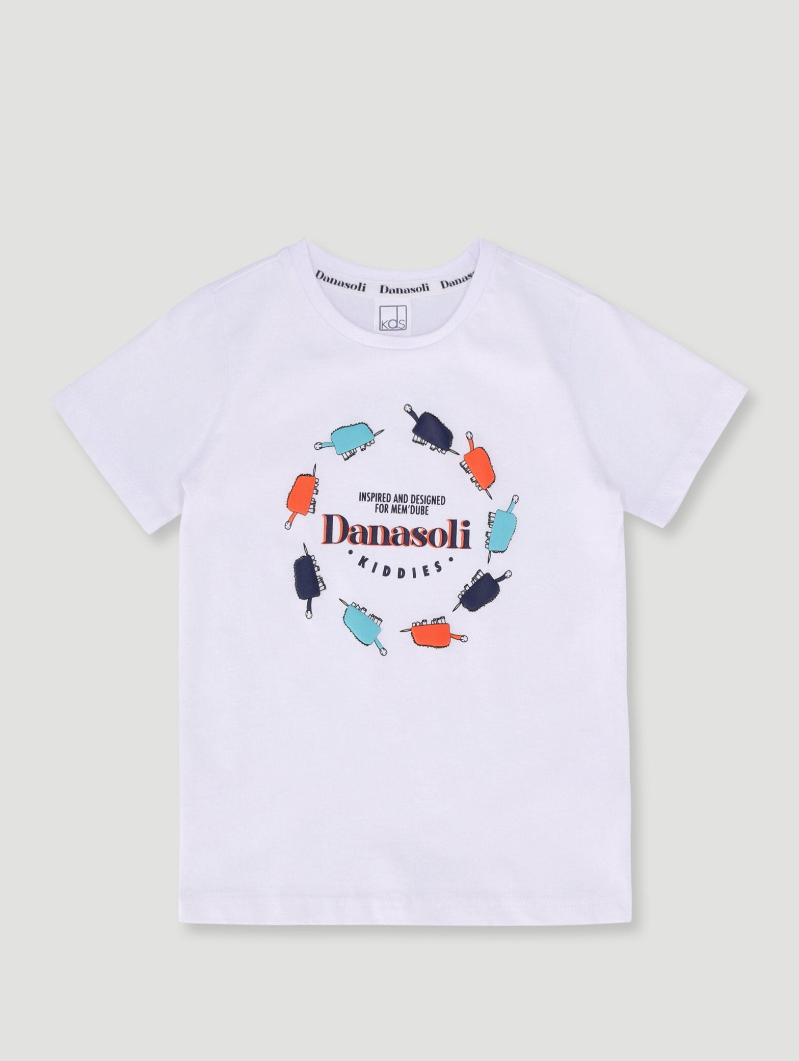 Pre-Boys Danasoli Puff Print Tee - White – Edgars