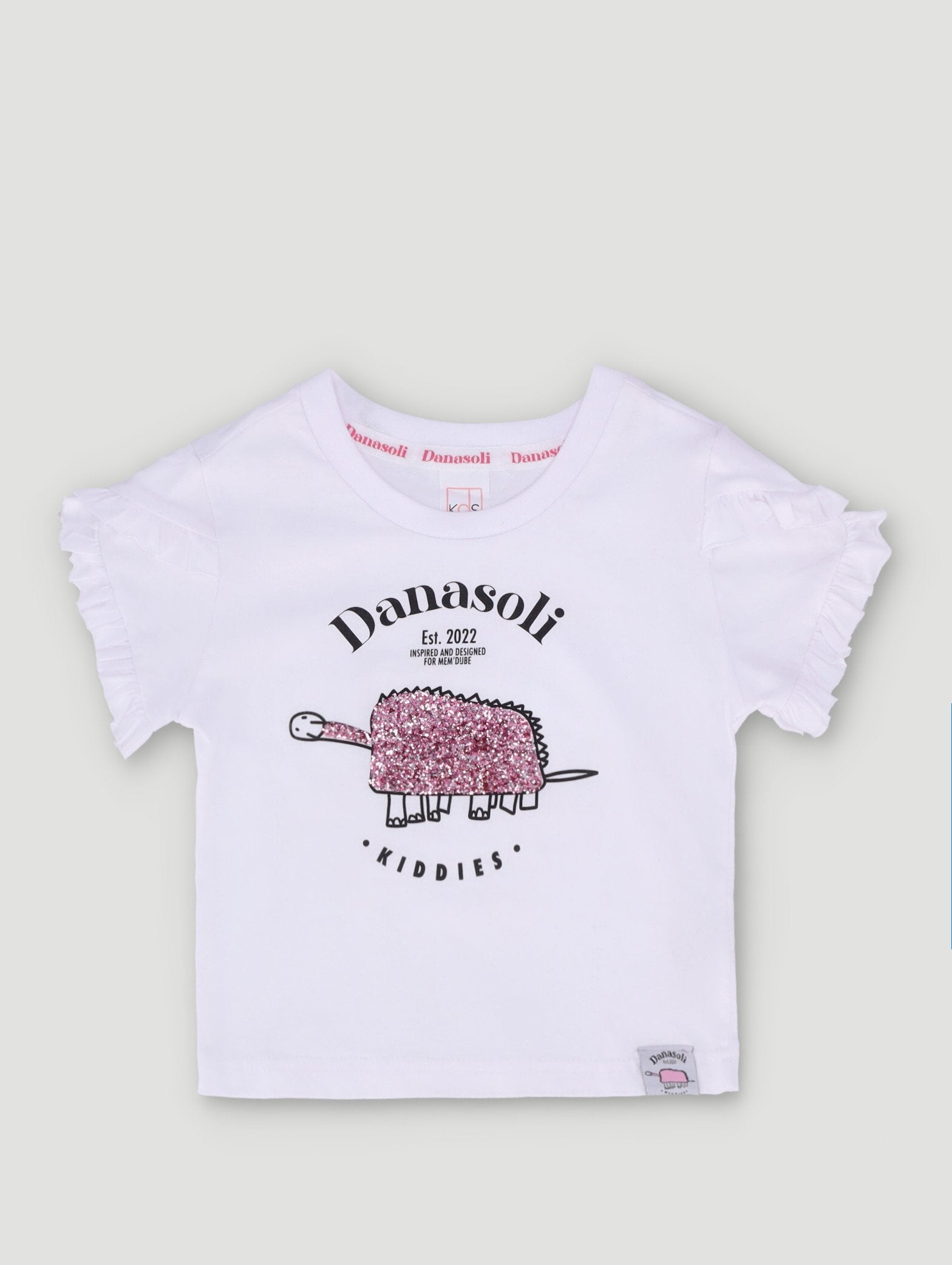 Pre-Girls Danasoli Sequin Chest Detail Top - White – Edgars