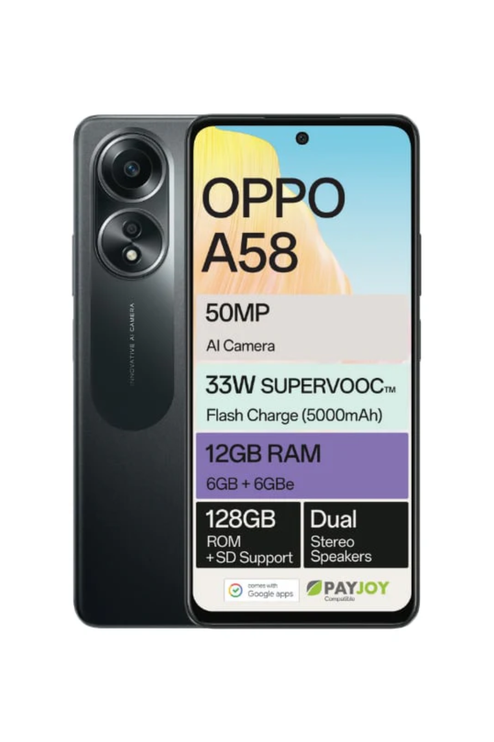 A58 128GB Dual Sim Black Cellphone – Edgars