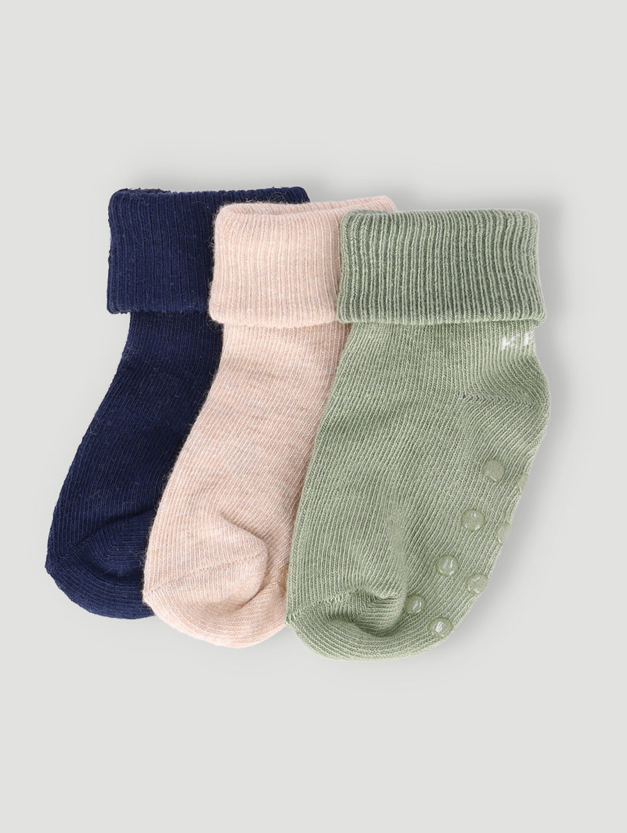 Keedo Baby Boys 3 Pack Plain Socks - Multi – Edgars