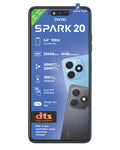 Spark 20 Dual Sim 4G 256GB Black Cellphone – Edgars