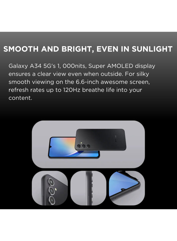 Galaxy A34 128GB Dual Sim 5G Green Cellphone – Edgars