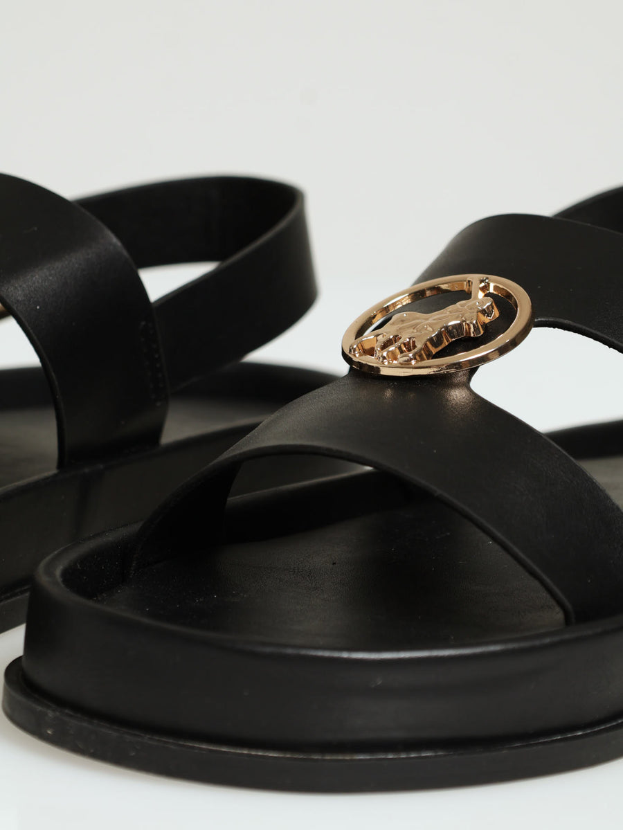 Ladies Moulded Unit Trim Sandal - Black – Edgars