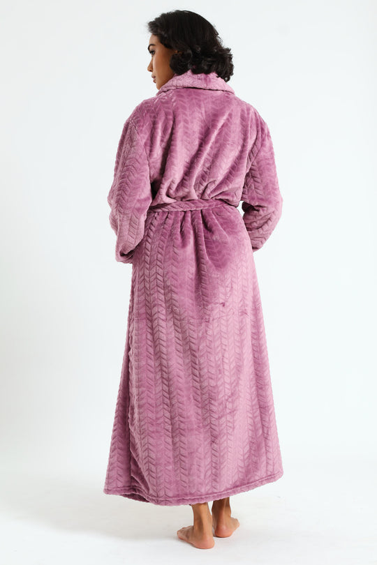 Ladies Embossed Gown - Purple – Edgars