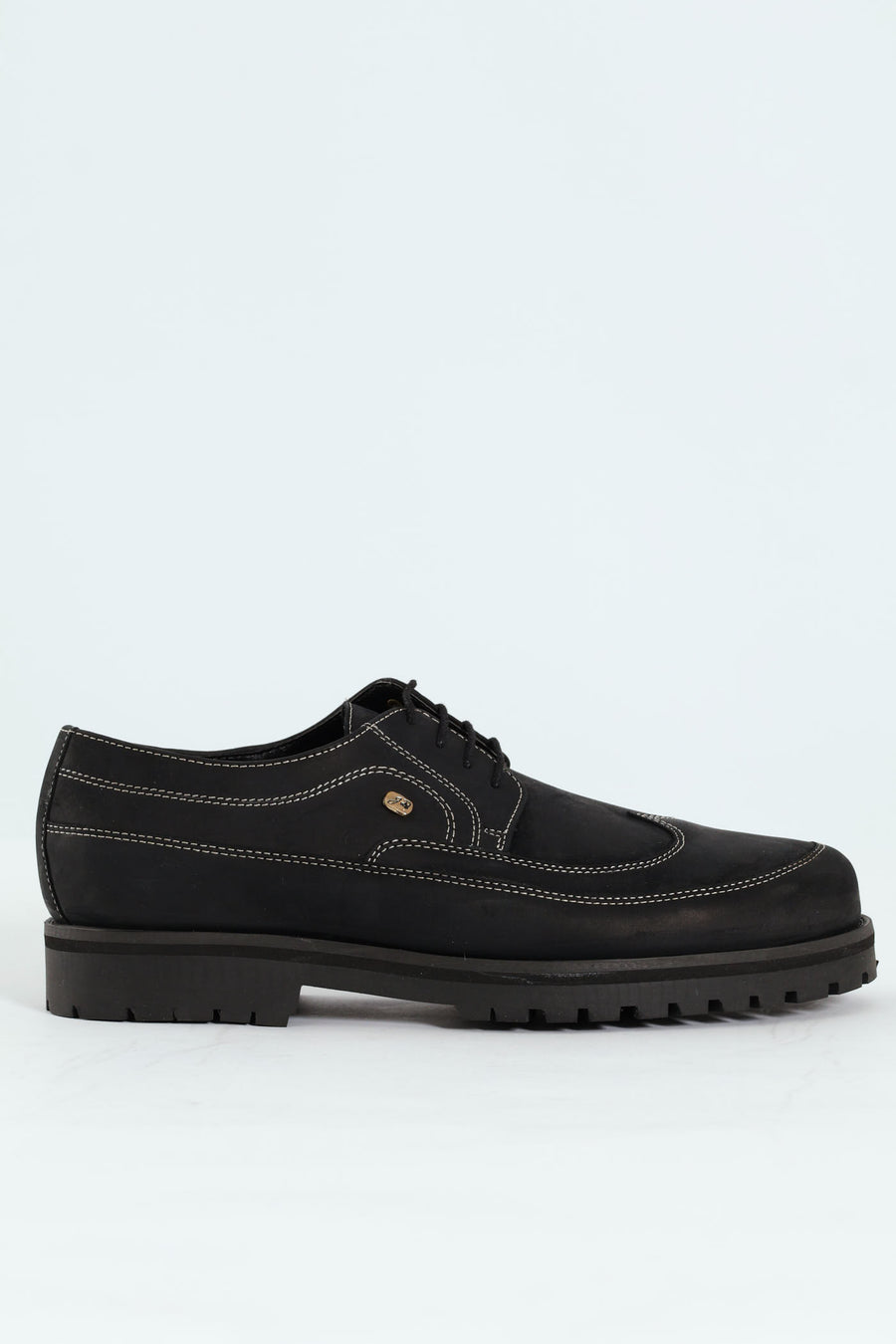 Mens Lace Up Smart Casual Shoe - Black – Edgars