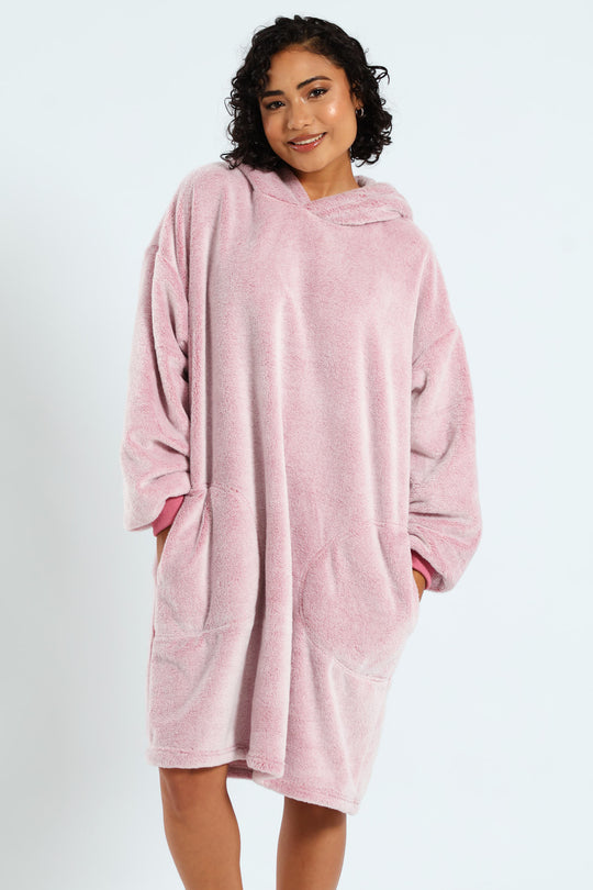 Ladies Oversize Snuggie - Pink – Edgars