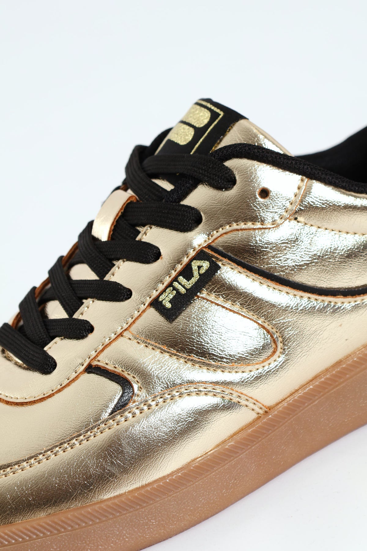 Cassie Retro Metallic Sneaker - Gold – Edgars
