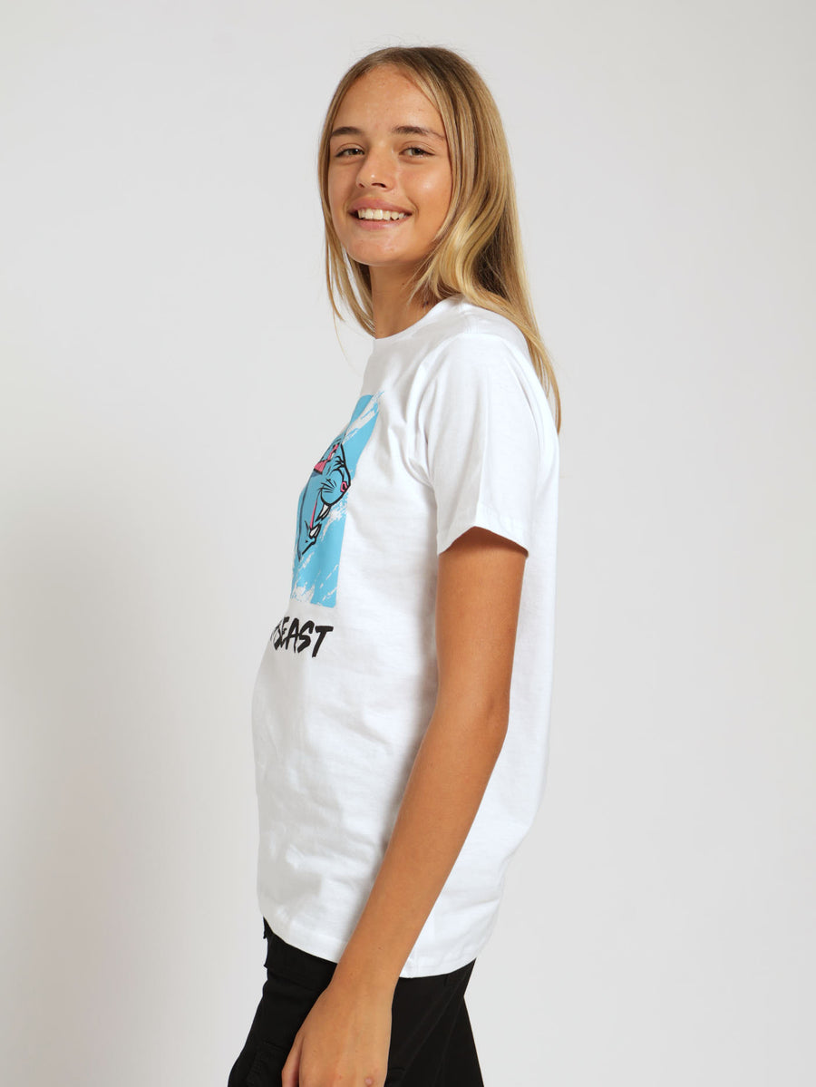 Boys Mr Beast Tee - White – Edgars