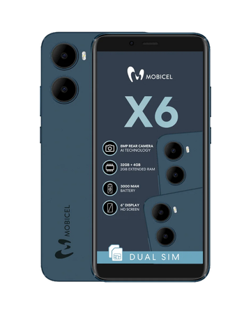 x6 32GB Dual Sim Cellphone - Black – Edgars