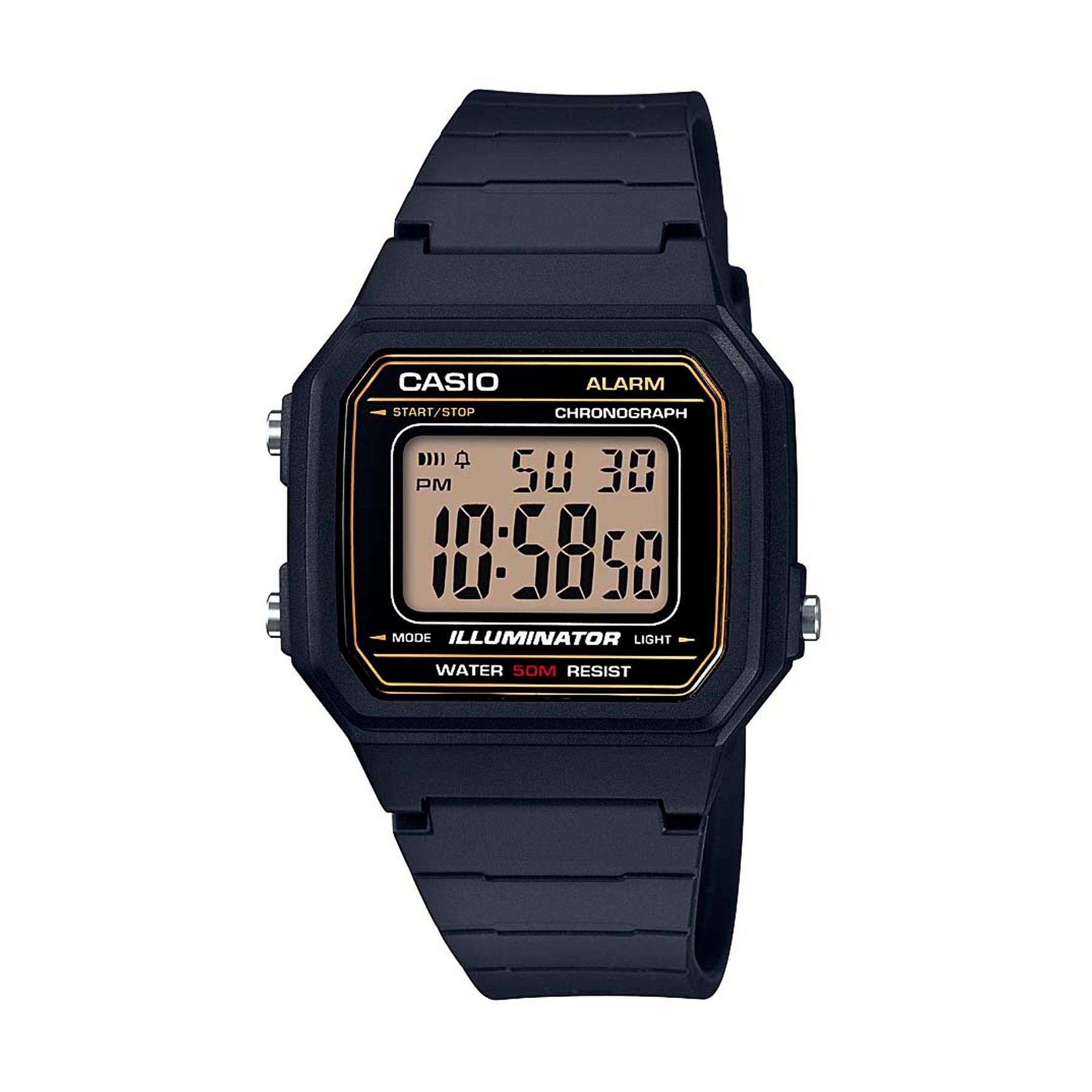 Mens Digital Black Square Dial Blue Watch – Edgars