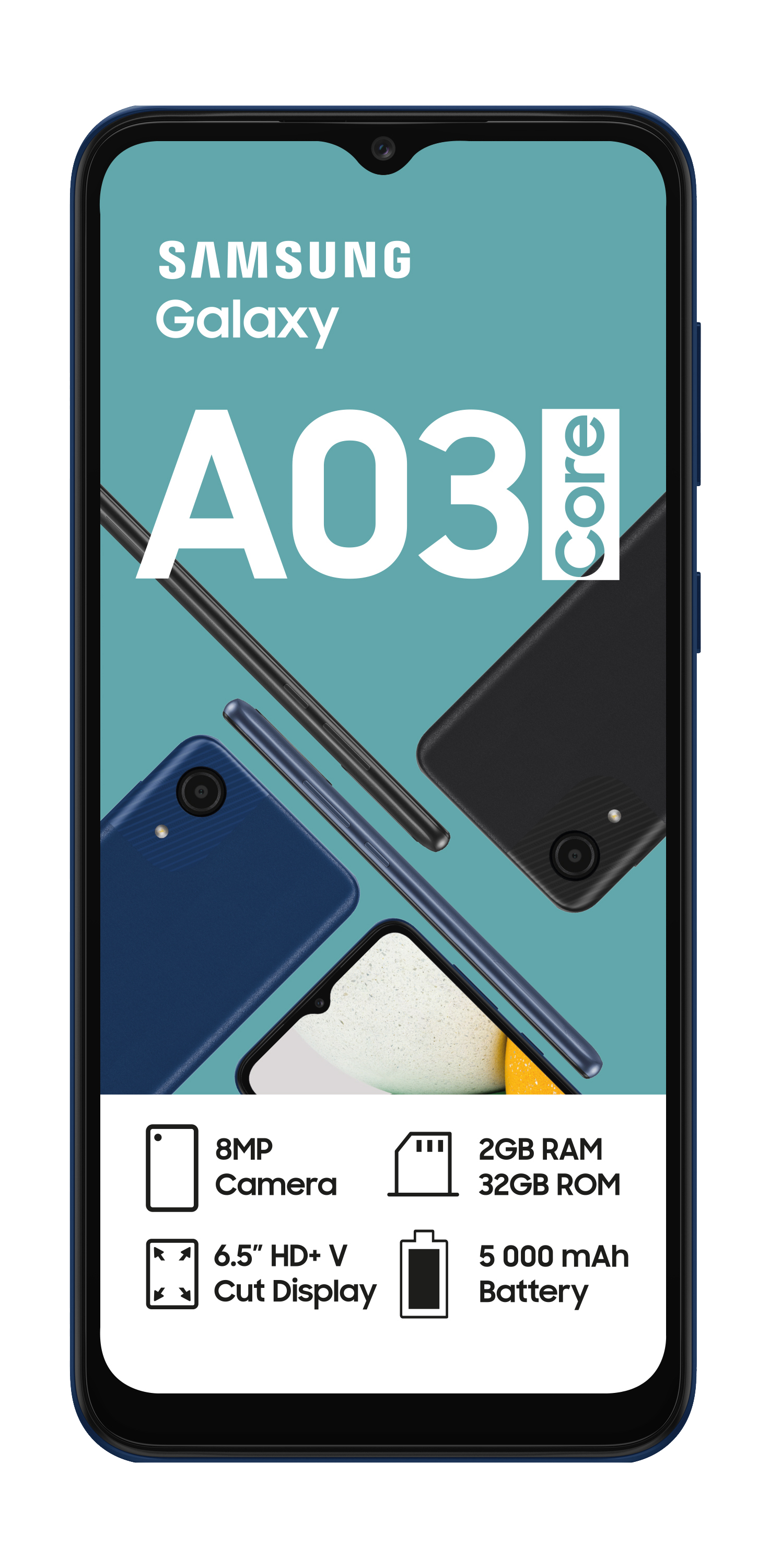 Galaxy A03 Core Dual Sim Cellphone - Black – Edgars