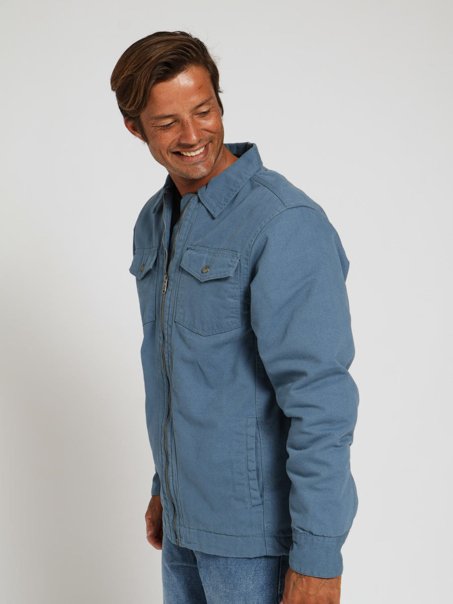 Cotton Canvas Jacket - Blue – Edgars