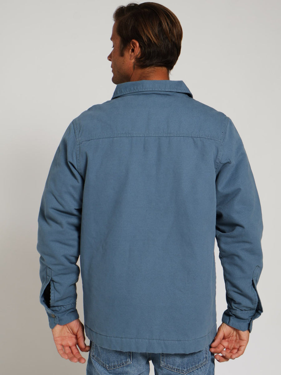Cotton Canvas Jacket - Blue – Edgars