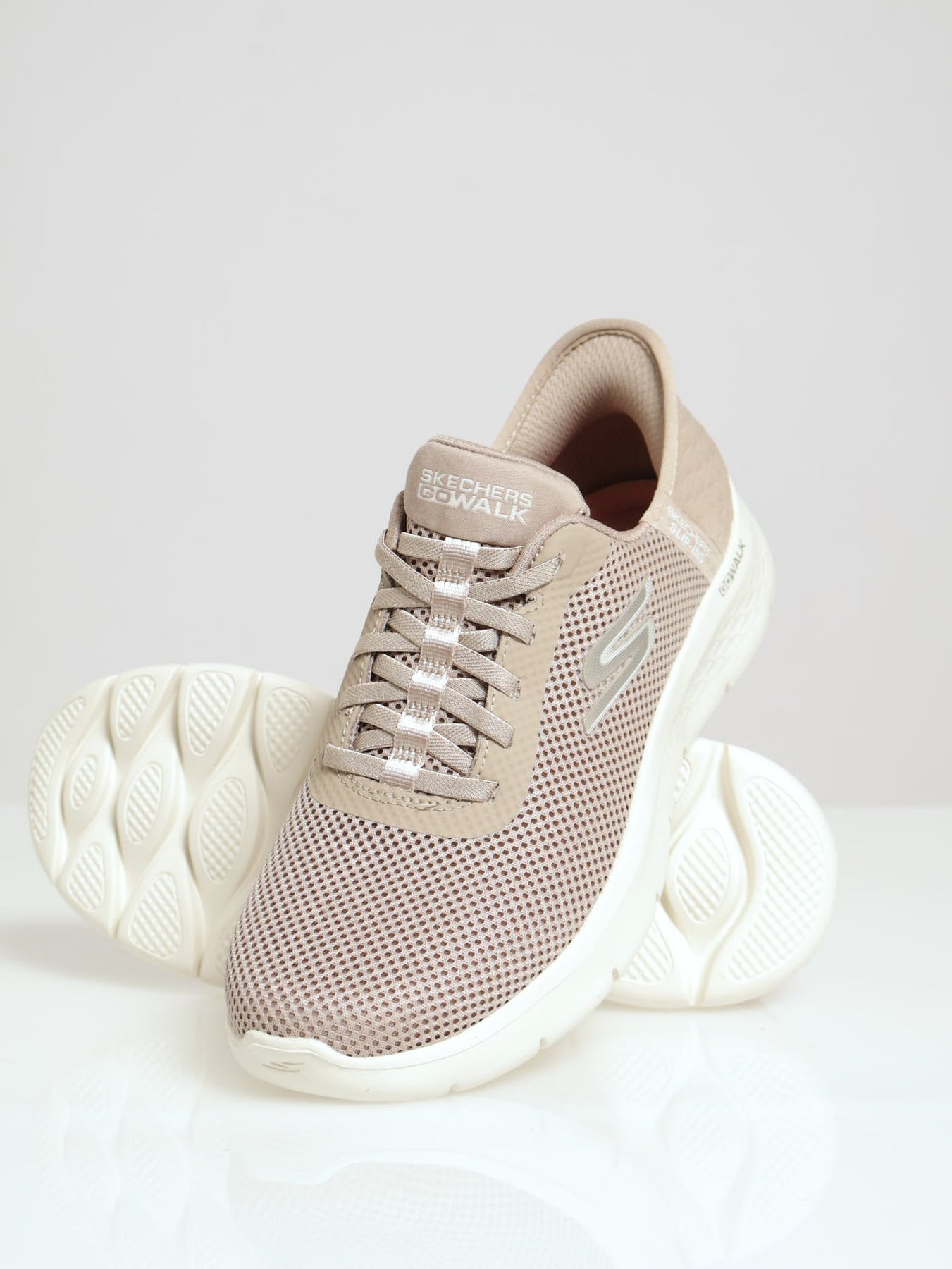Go Walk Flex Sneaker - Taupe – Edgars