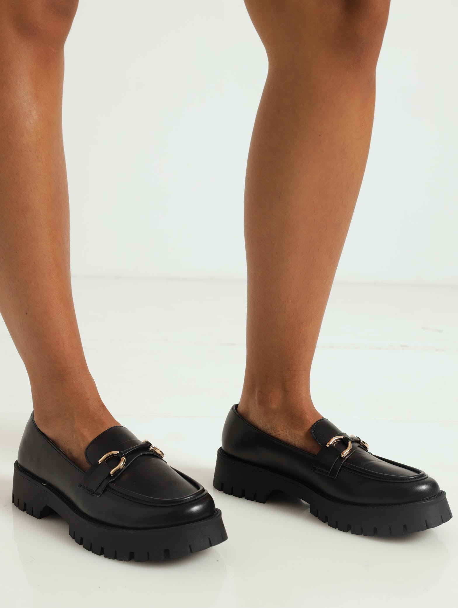 Liver Bar Trim Loafer - Black – Edgars