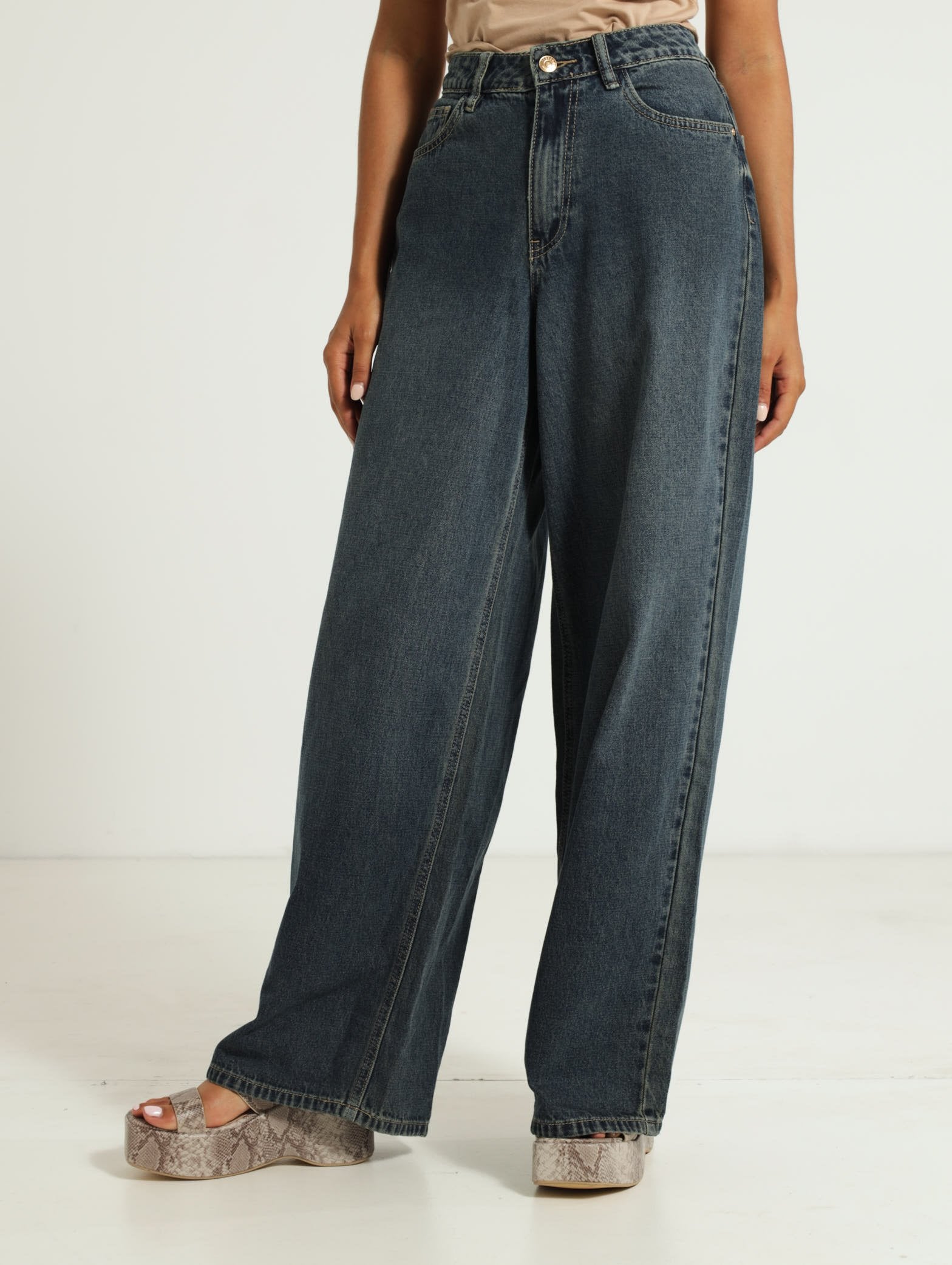 Super Baggy Jeans - Dark Wash Ink – Edgars
