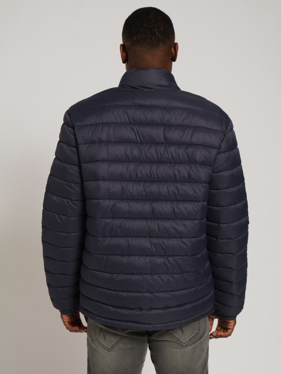 Mens Long Sleeve Puffer Jacket - Navy – Edgars
