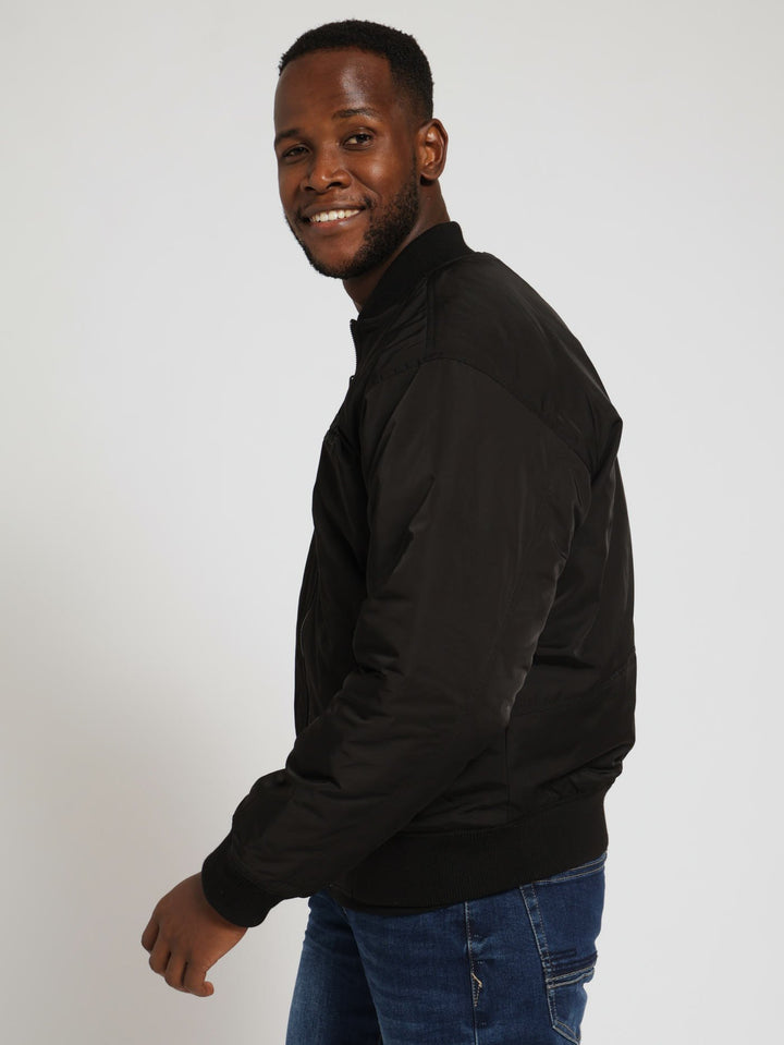 Mens Giovanni Bomber Jacket - Black – Edgars