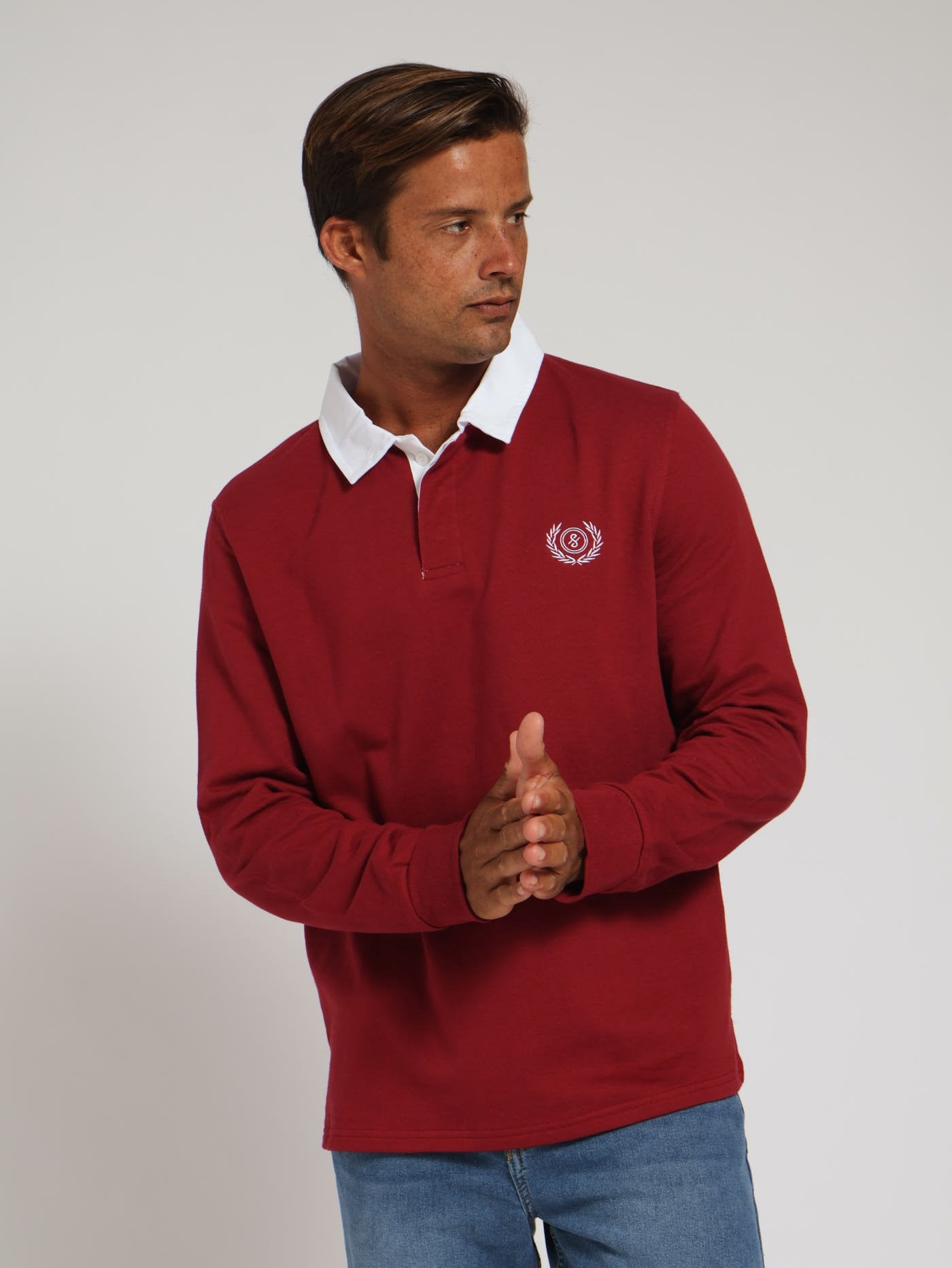 Plain Rugby Top - Dark Red – Edgars