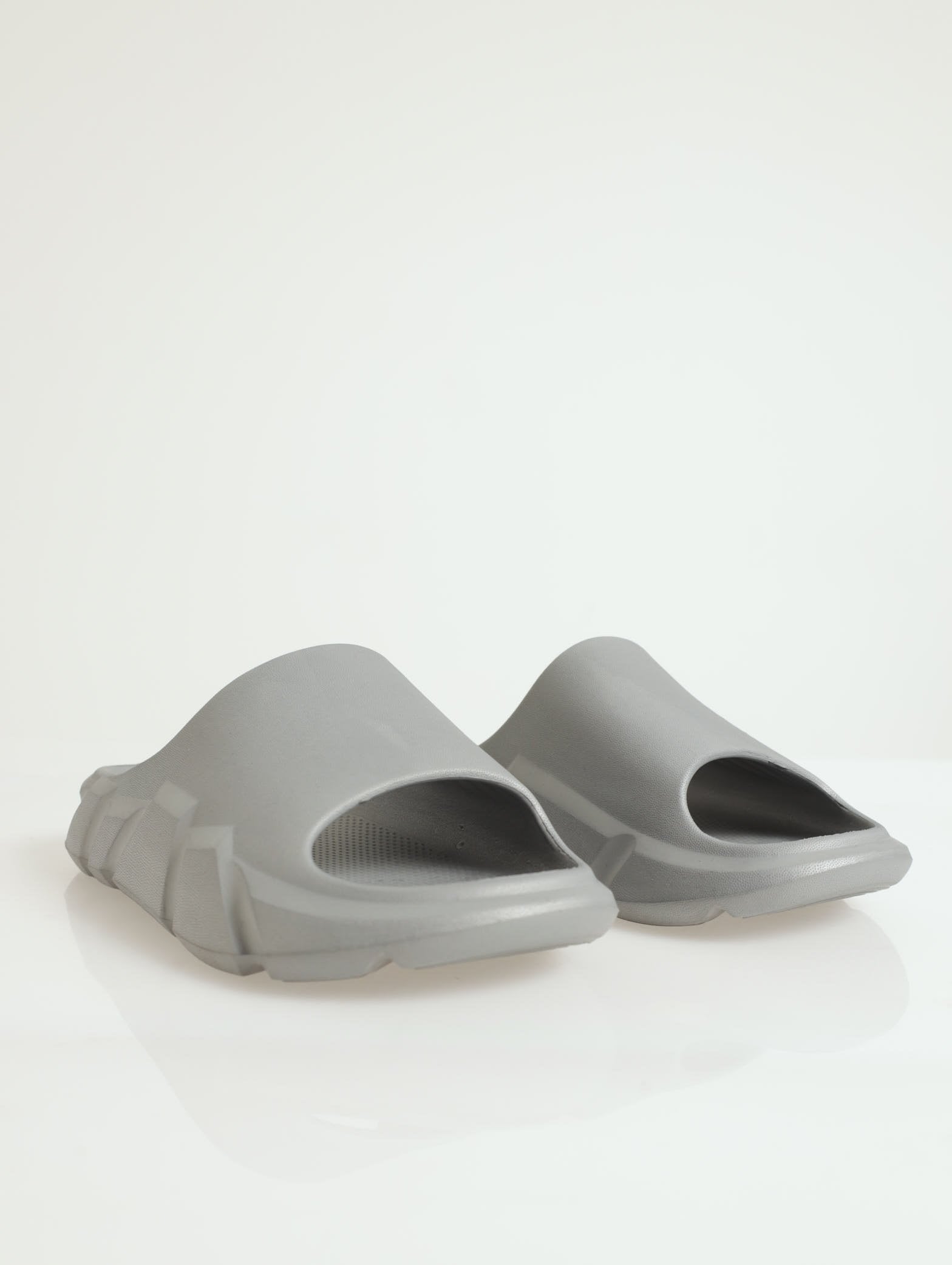 3D Chunky Fully Moulded Slide - Grey – Edgars