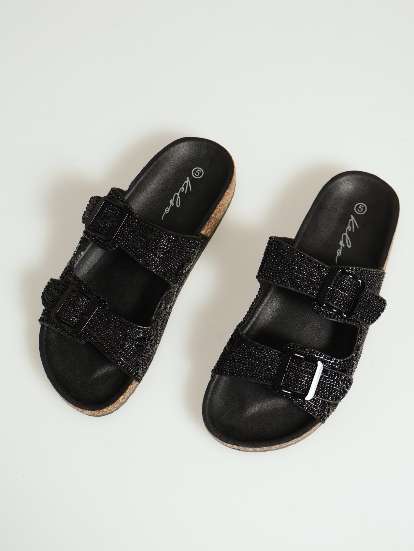 Beaded Birk Mule Sandal - Black – Edgars