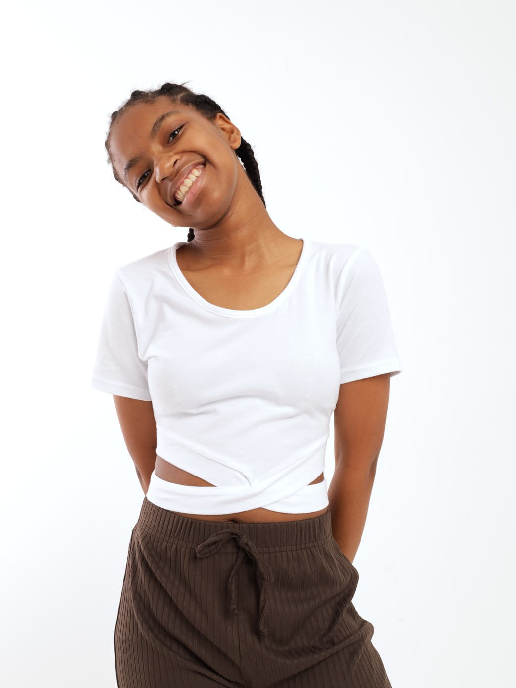 Girls Crossover Tee - White – Edgars