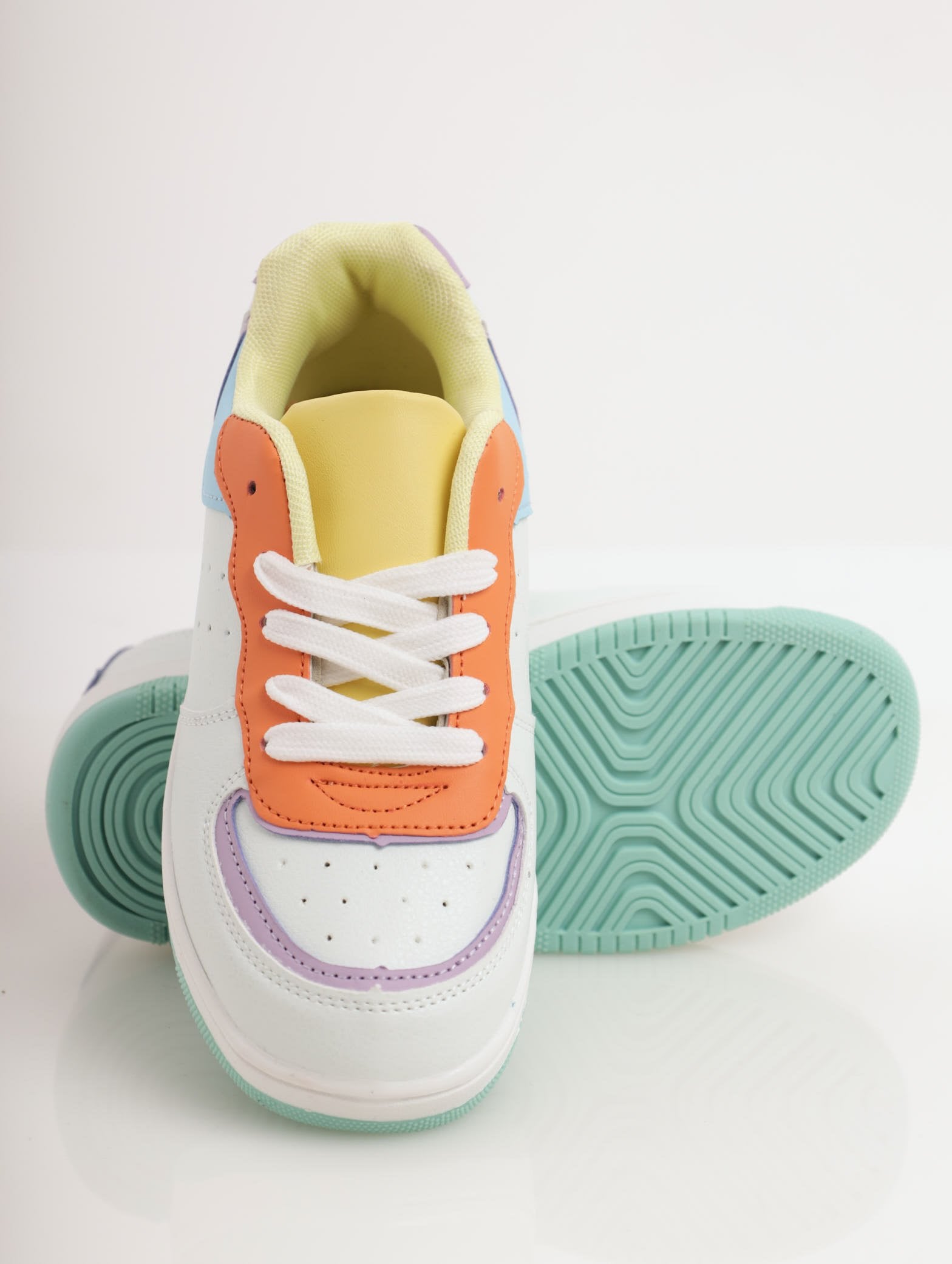 Girls Lace-Up Sneaker - Lilac/White – Edgars