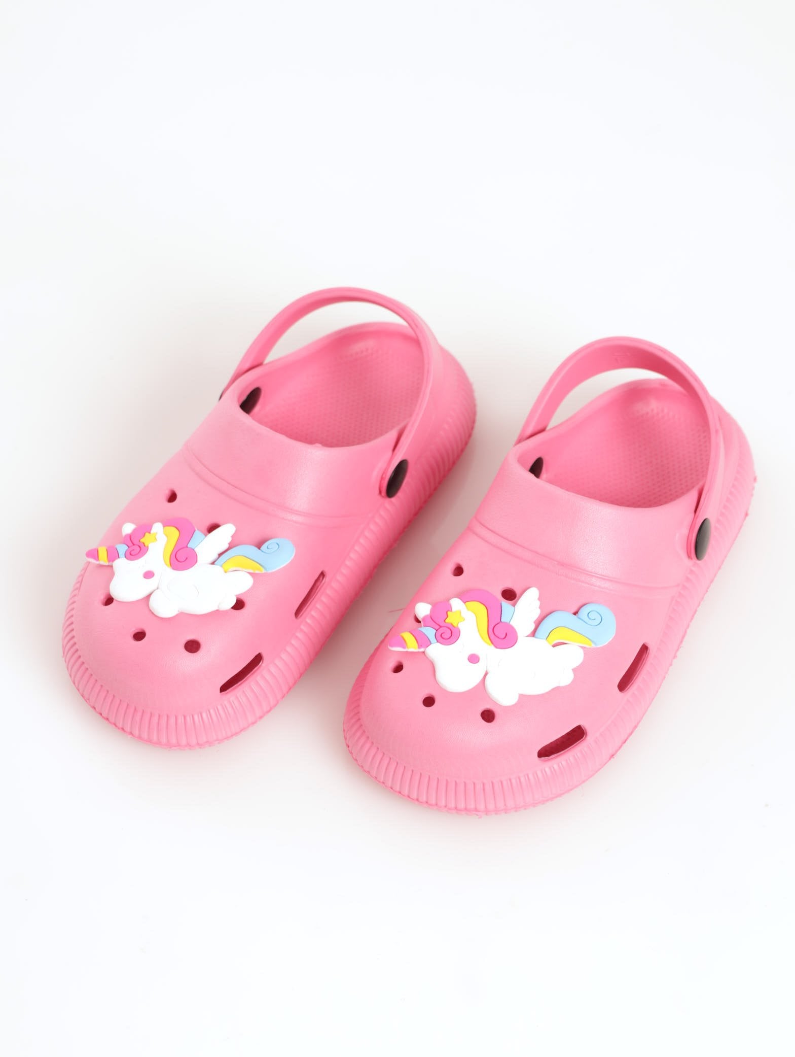 Girls Moulded Clog Pink Unicorn Shoe - Pink – Edgars