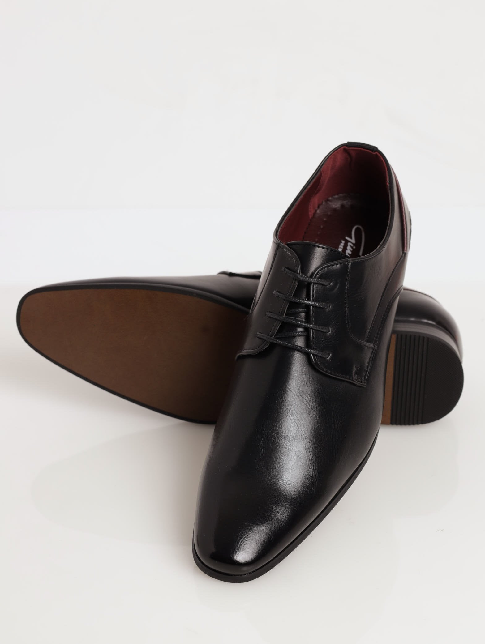 Men's Basic Lace-Up Derby Shoe - Black – Edgars