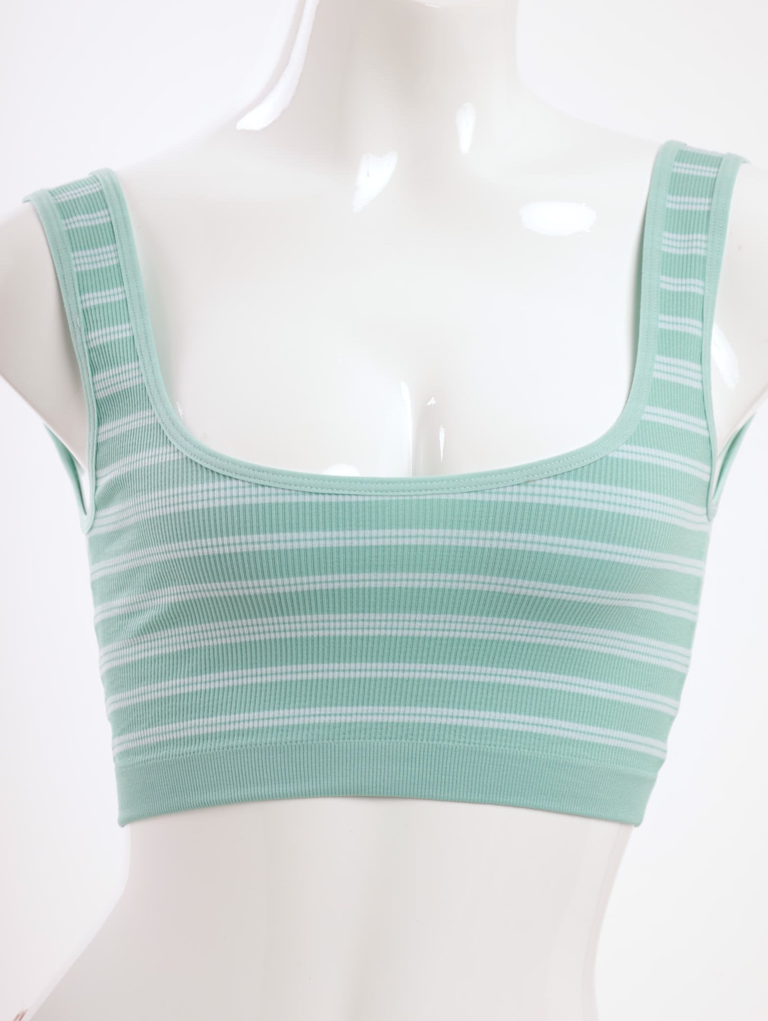 Ladies Stripe Rib Genie Bra - Duck Egg – Edgars